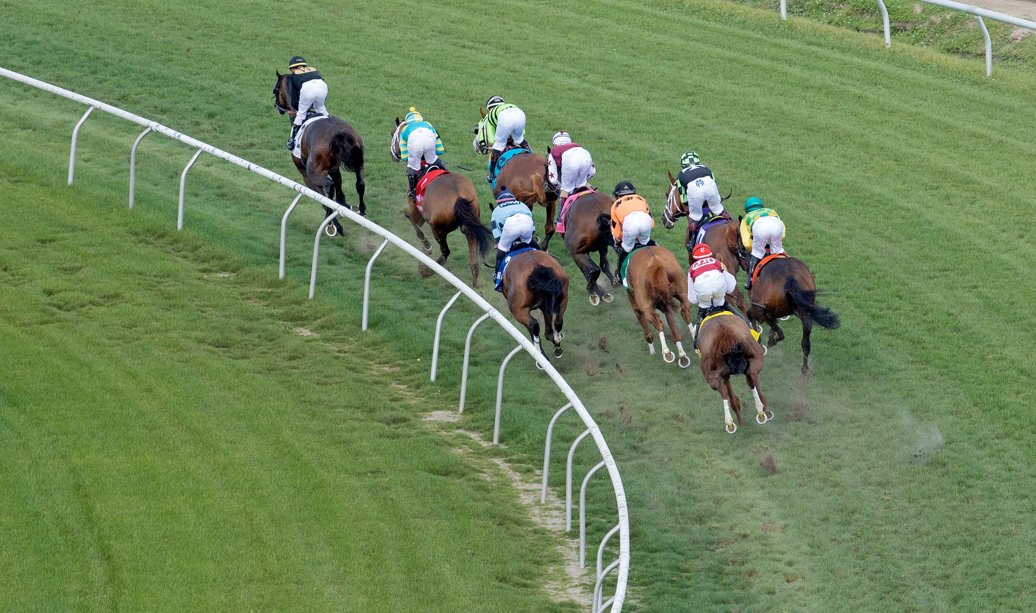 Late rally staunches Fair Grounds handle decline