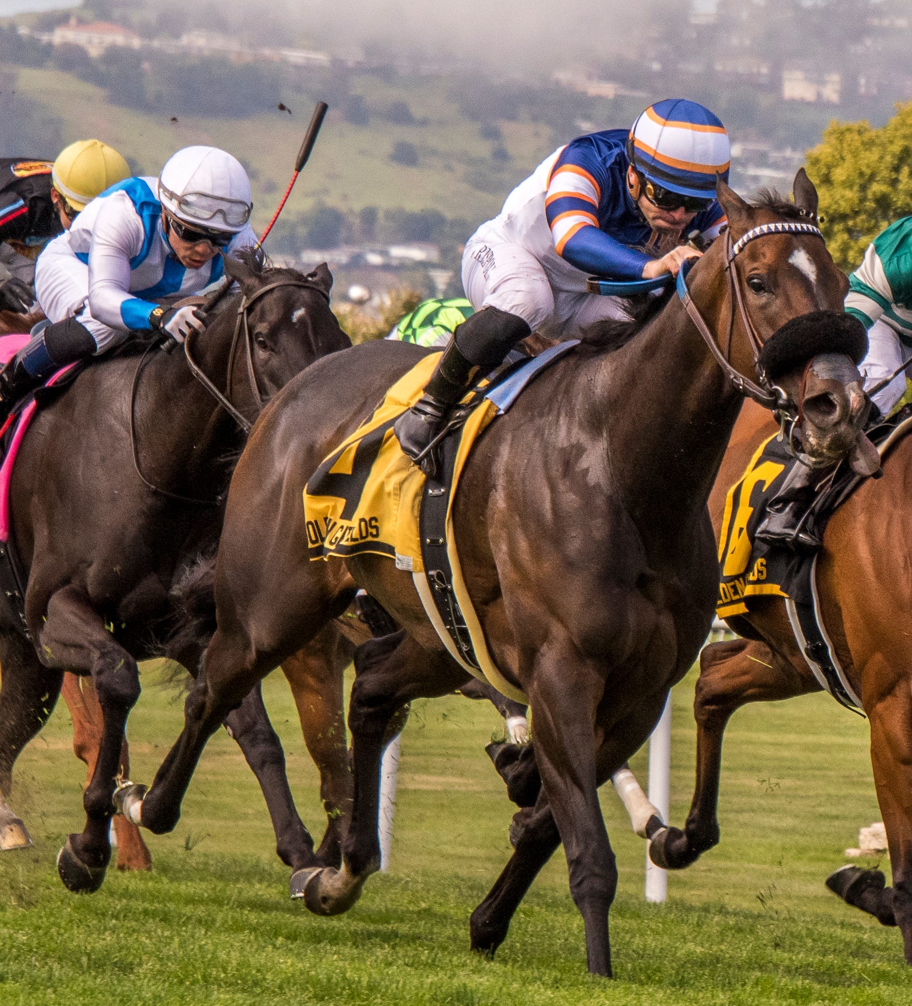 Prince Abu Dhabi goes last to first in California Derby