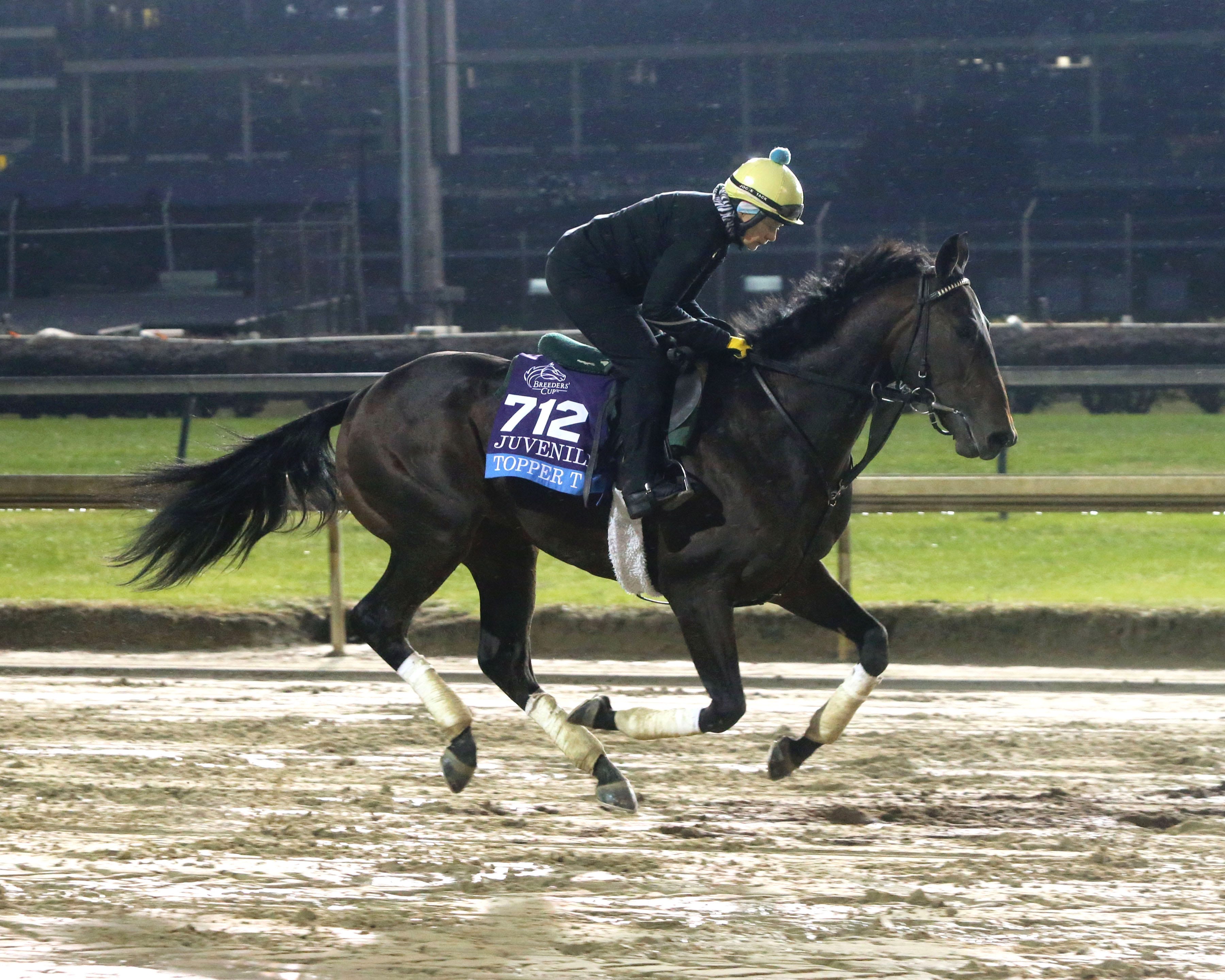 Claimer Topper T's latest Beyer Speed Figure was off the charts