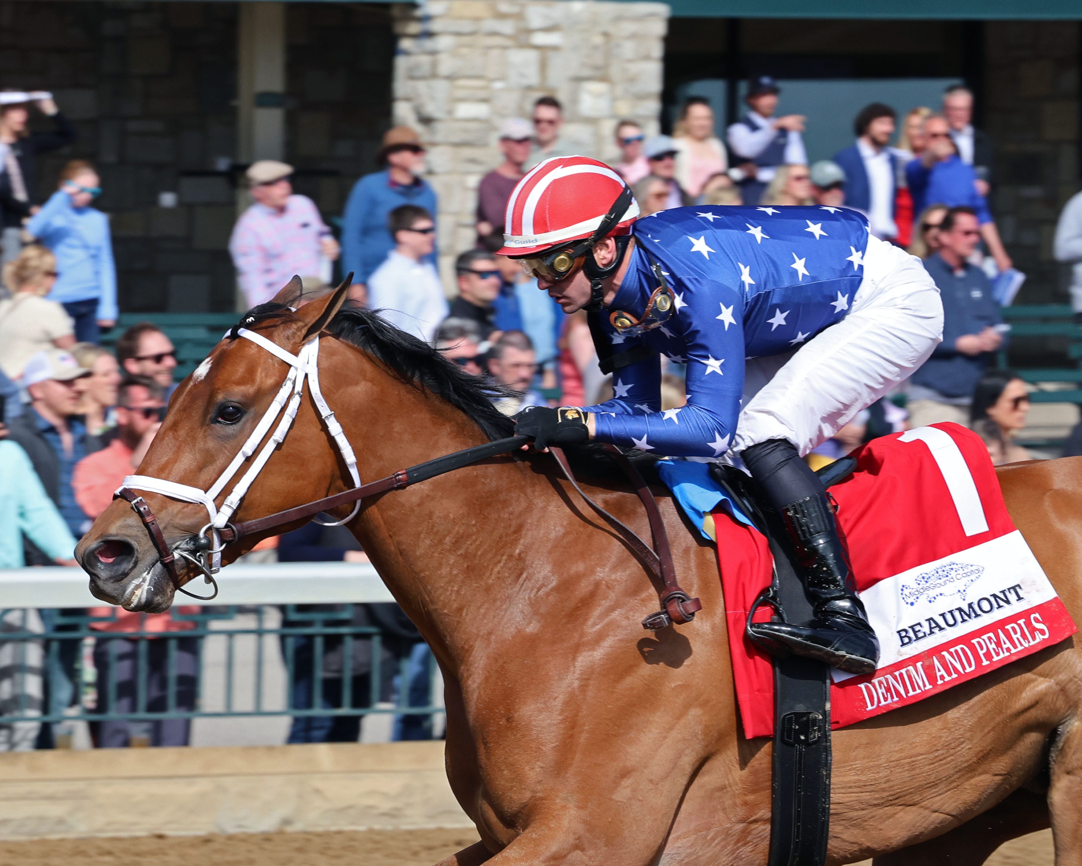 Denim and Pearls looks sharp, dominates Beaumont Stakes