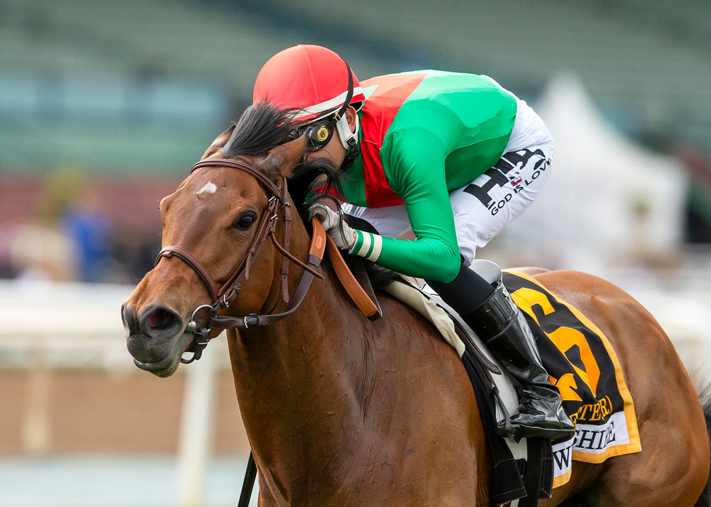 Nadette rallies for first North American win in Wilshire Stakes