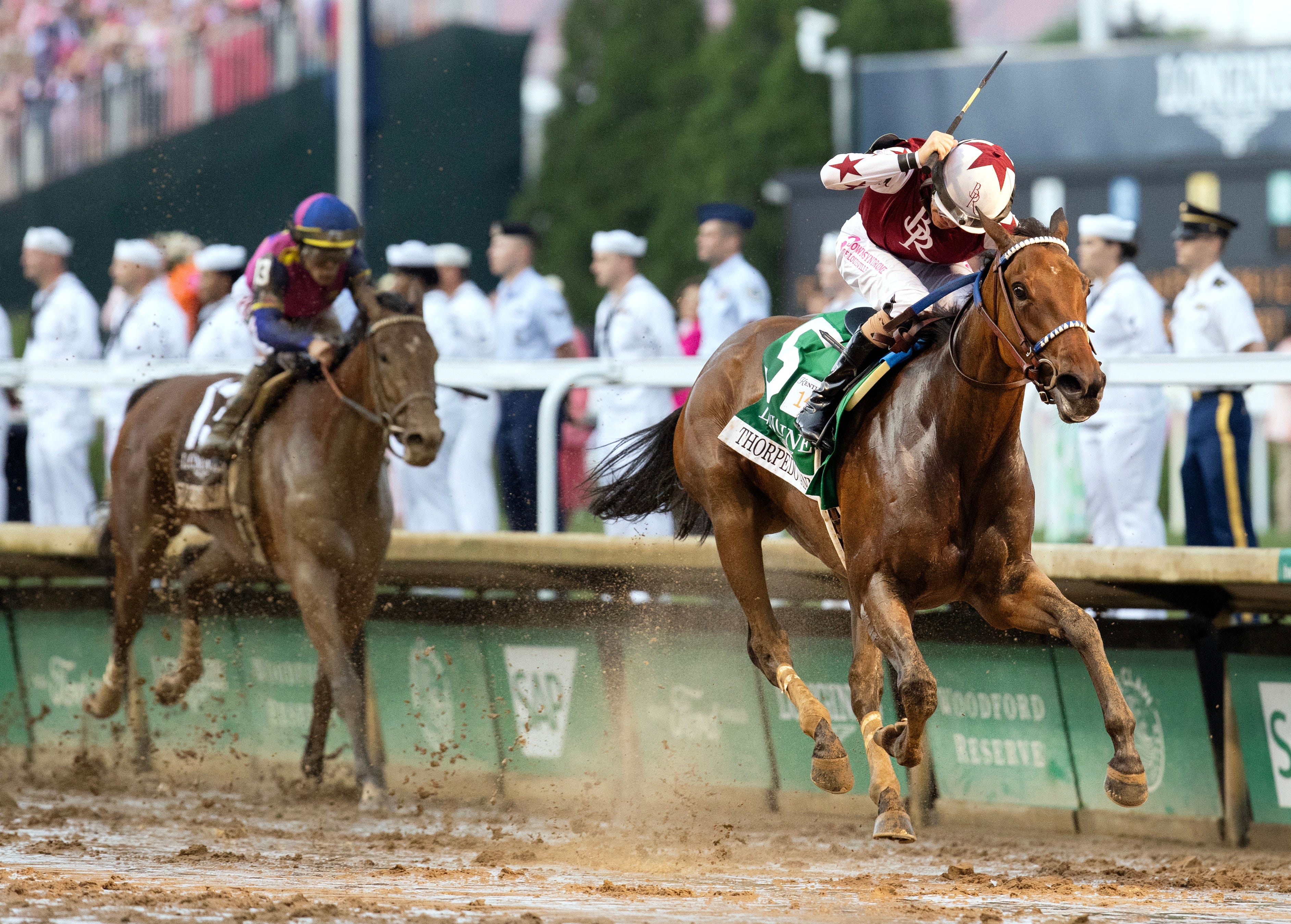 Kentucky Oaks: Thorpedo Anna splashes to front-running victory
