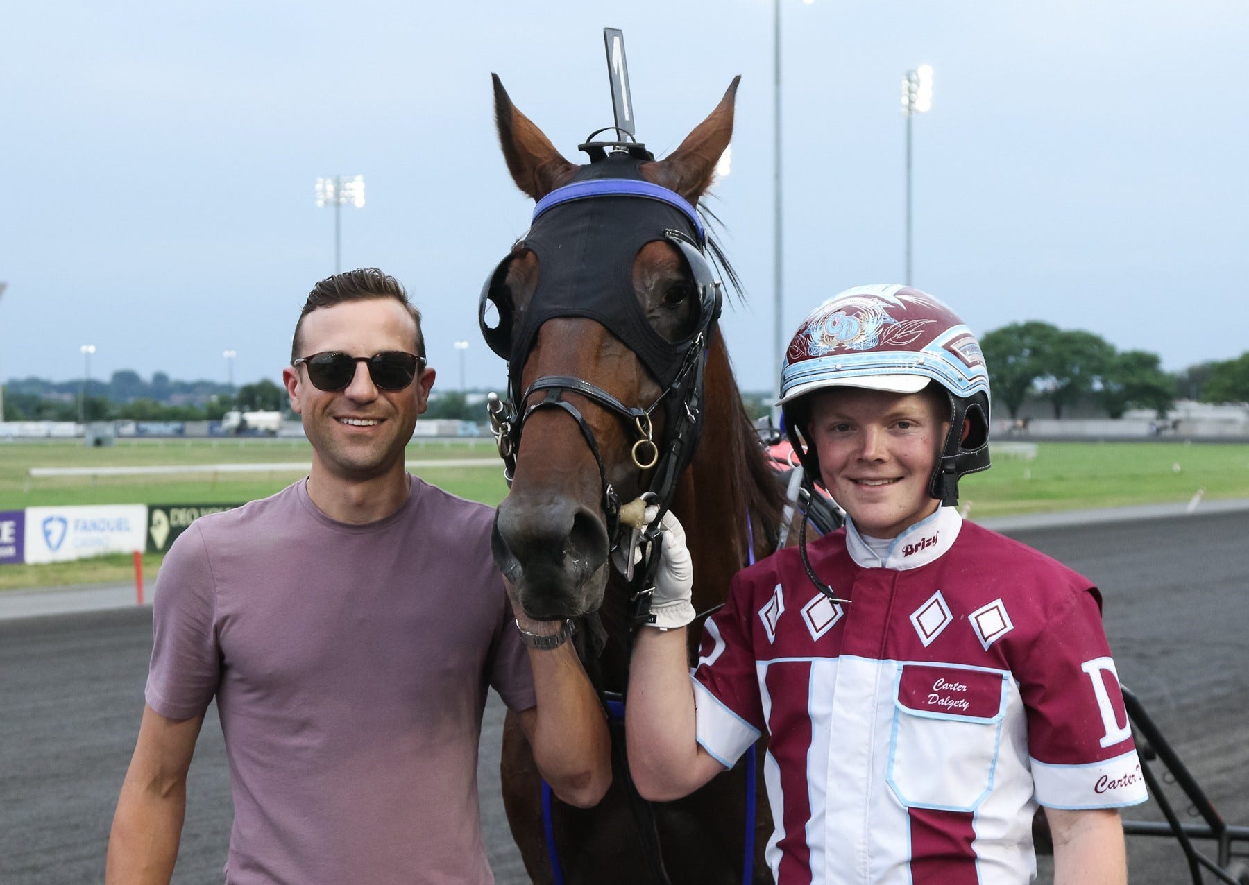 Harness: Carter Dalgety riding the wave