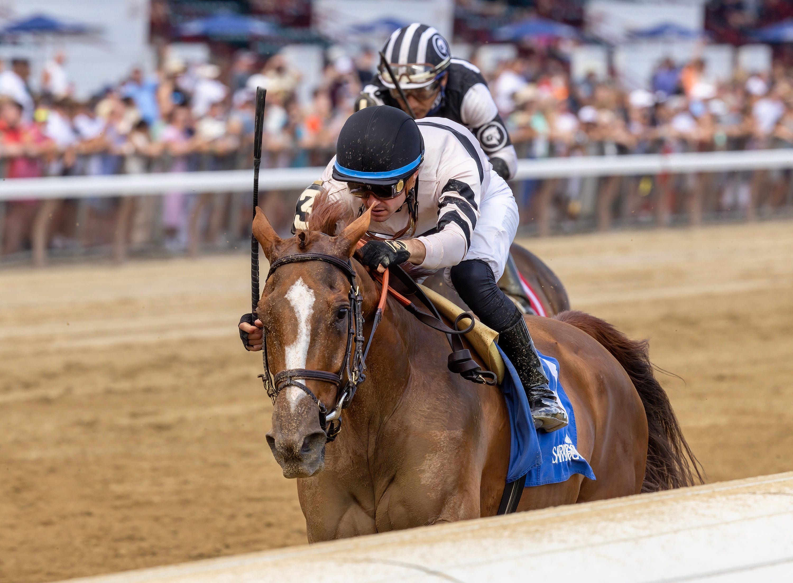 Raging Sea takes the rail route to Shuvee victory