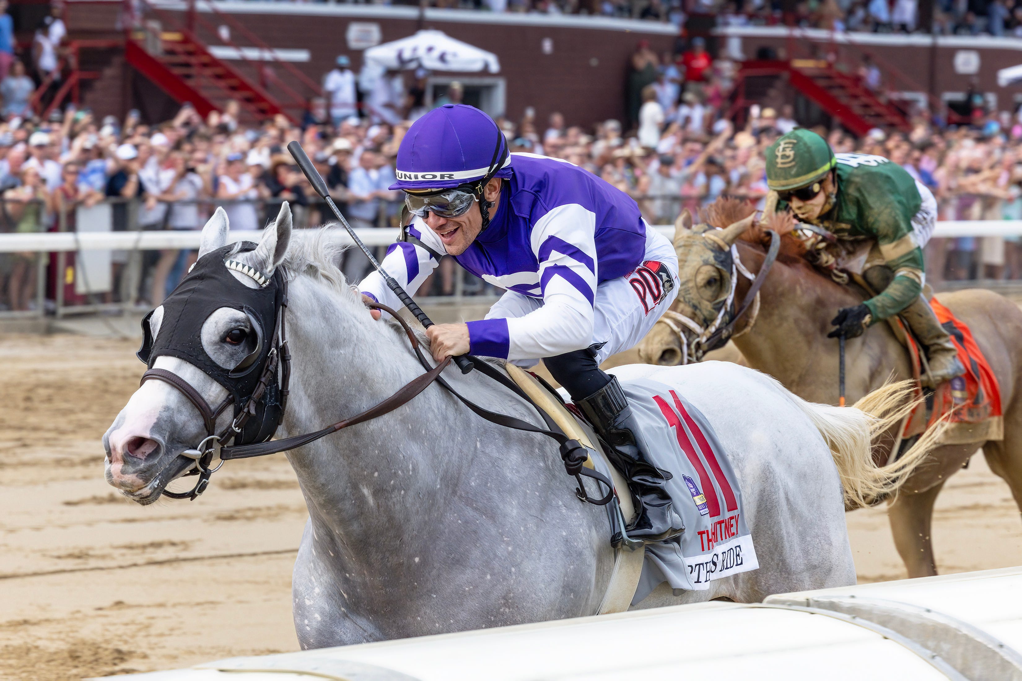 Arthur’s Ride runs away with Whitney Stakes, earns berth in BC Classic