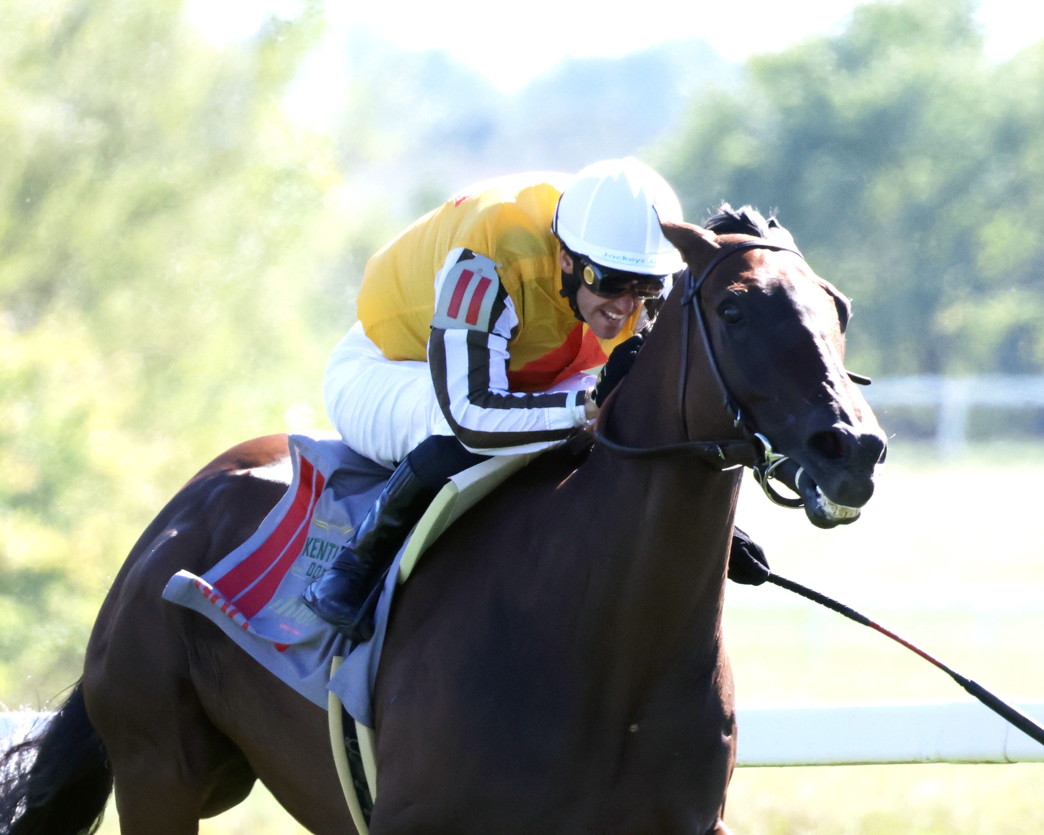 Goliad, on short turnaround, leads all the way in Mint Millions