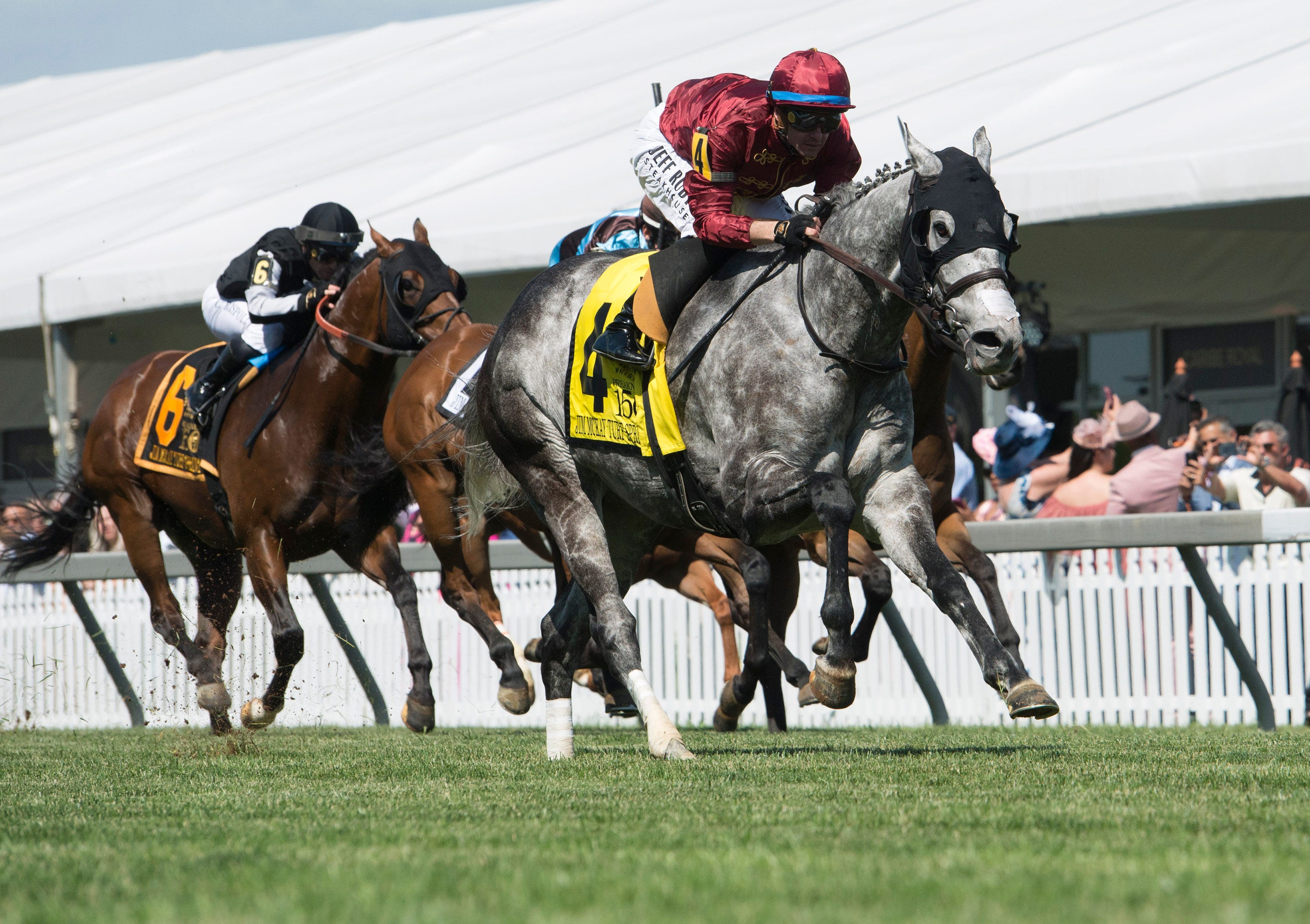 Witty flies home late to capture Jim McKay Turf Sprint