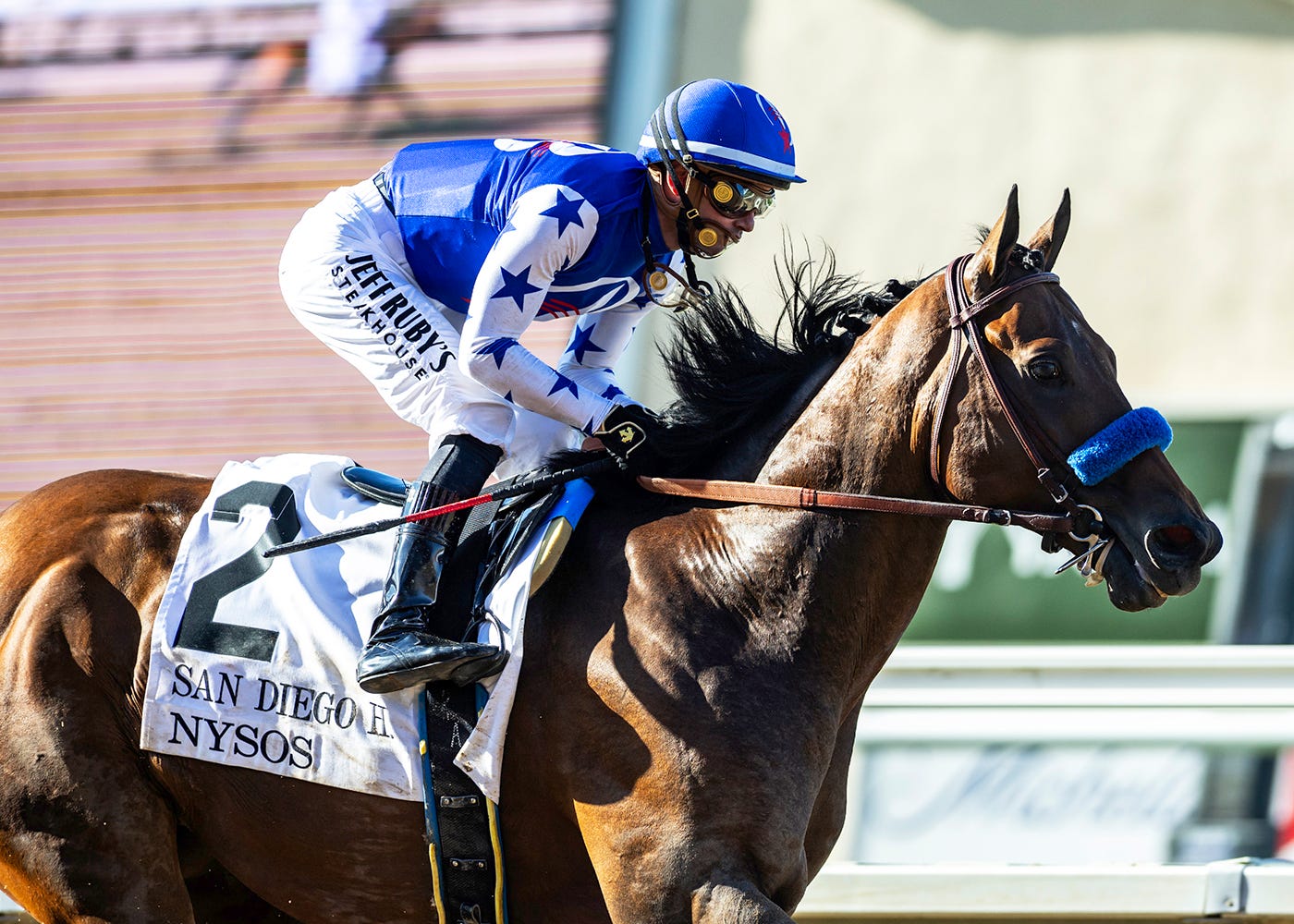Nysos's solid form in San Diego makes him early Pacific Classic favorite