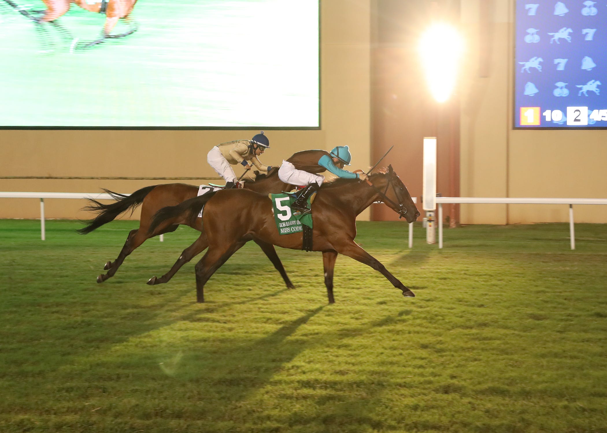 Miss Code West adds another stakes win in Bob Barry Memorial