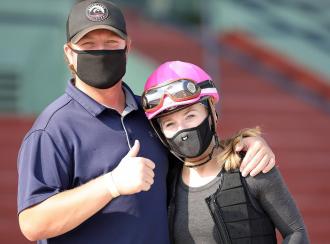 Pyfer unexpectedly in race for jockey title