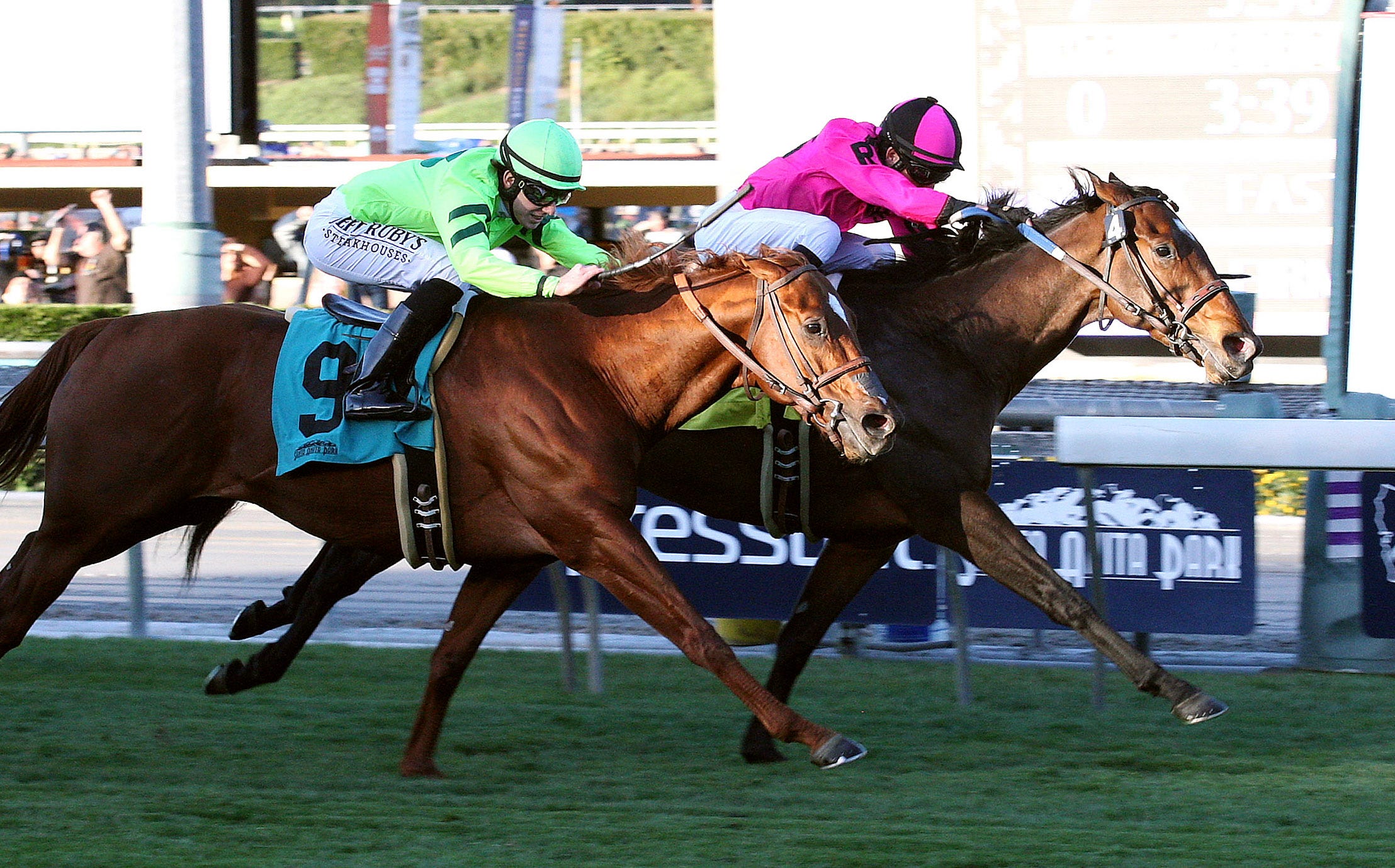 Alert Bay streaks into California Cup Turf Classic