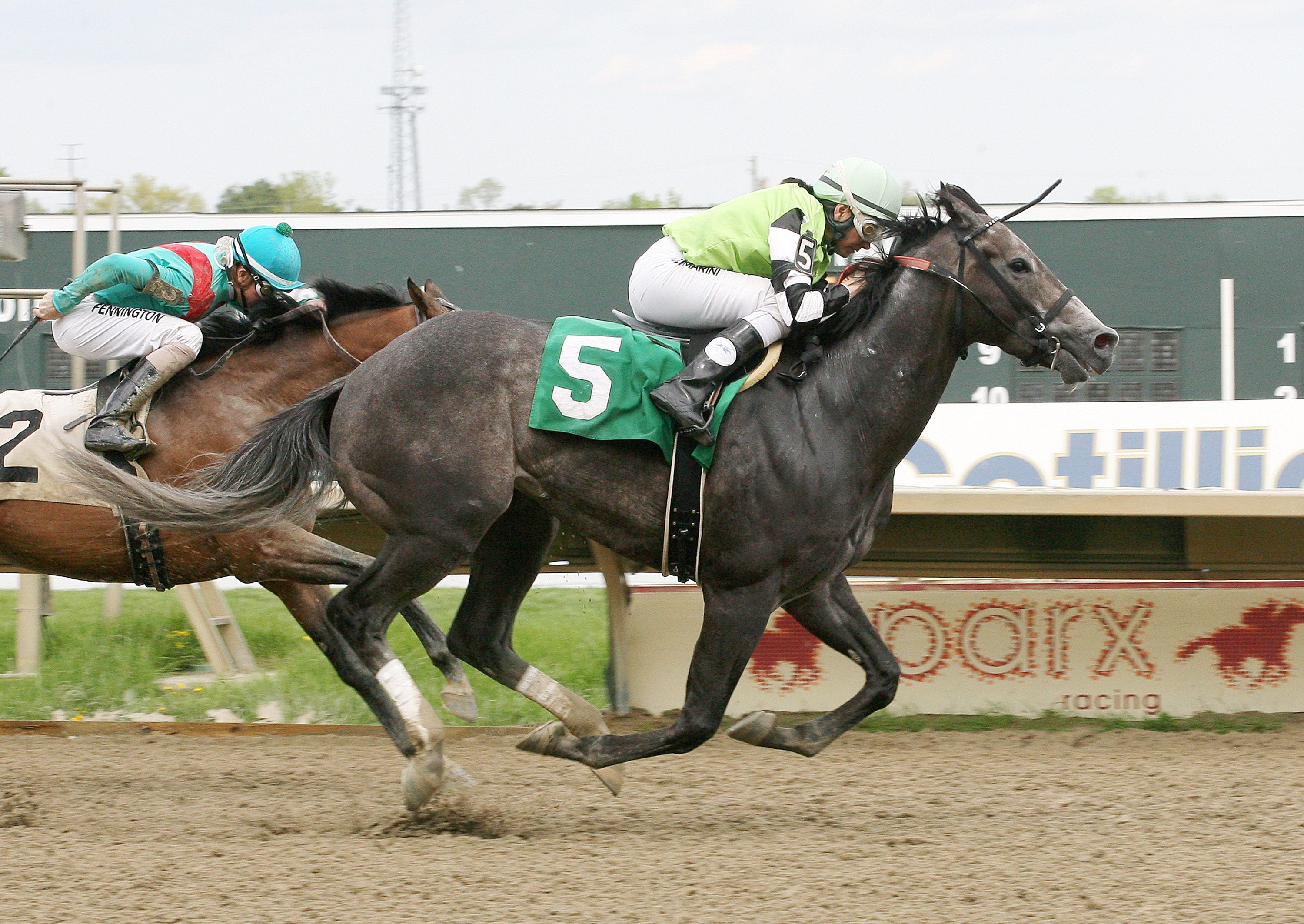 Bluegrass Singer scores on Piermarini's birthday in Parx Derby