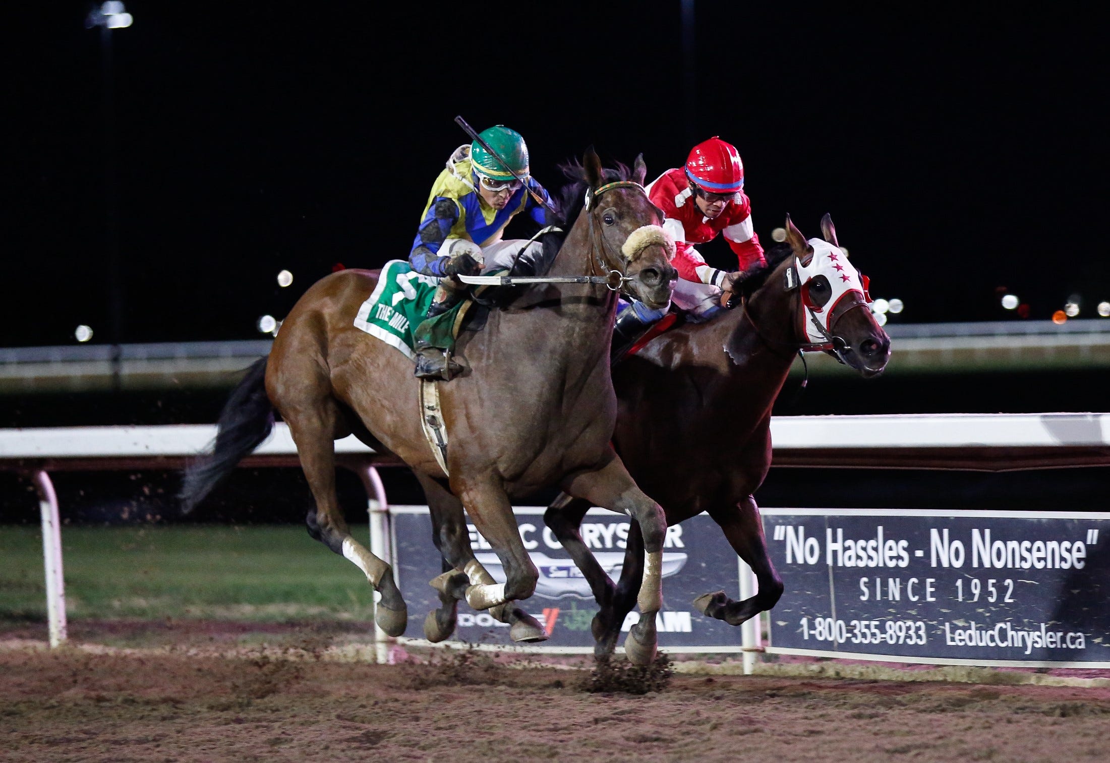 Greek Geek, Regal Max square off in Breeders' on Alberta Fall Classic Day