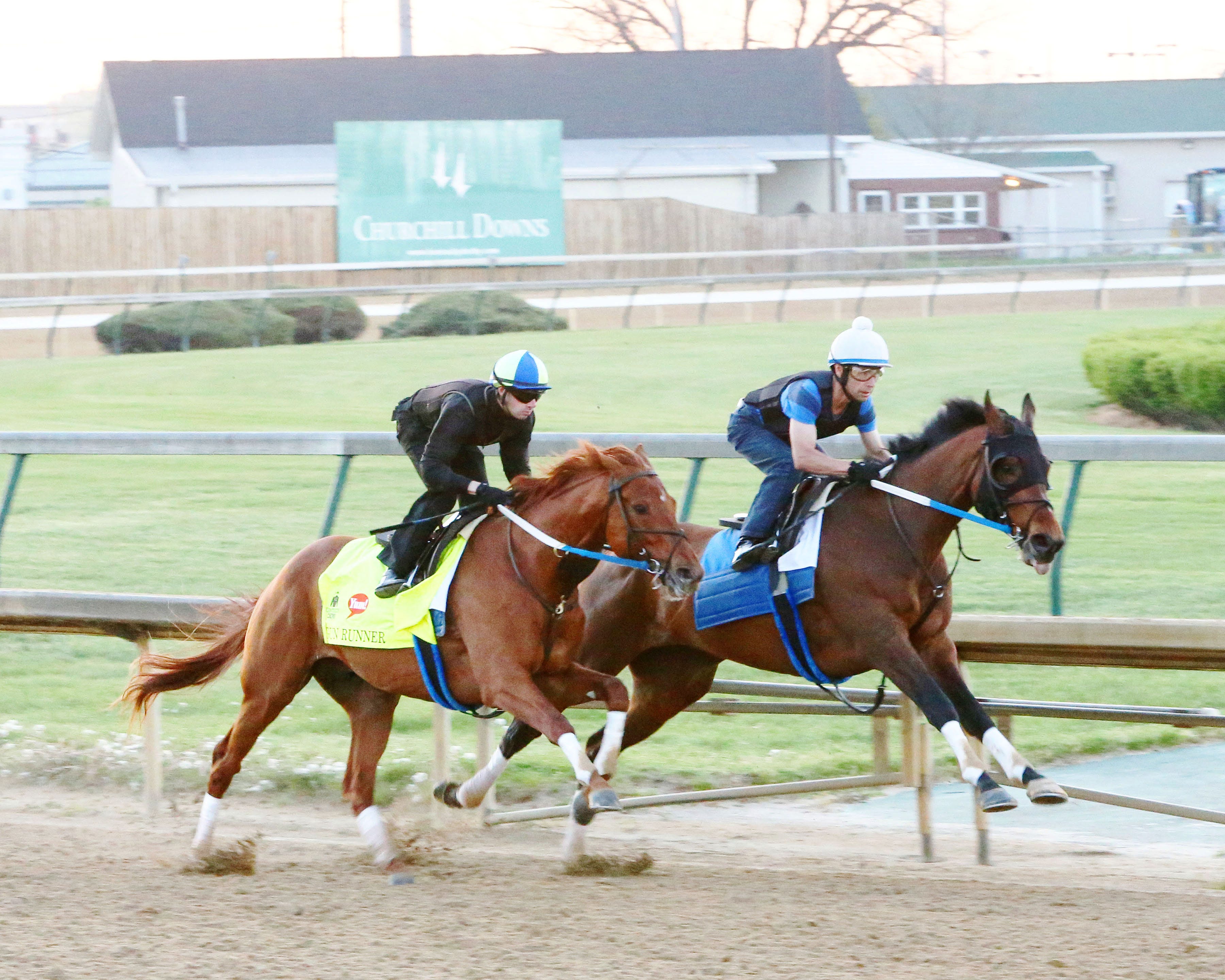 Gun Runner professional in five-furlong work