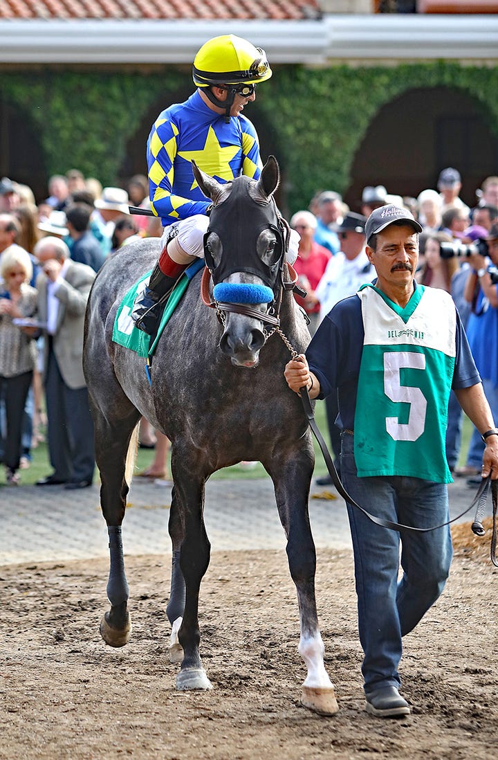 Though still a maiden, Hydrogen in his element in Capote Stakes