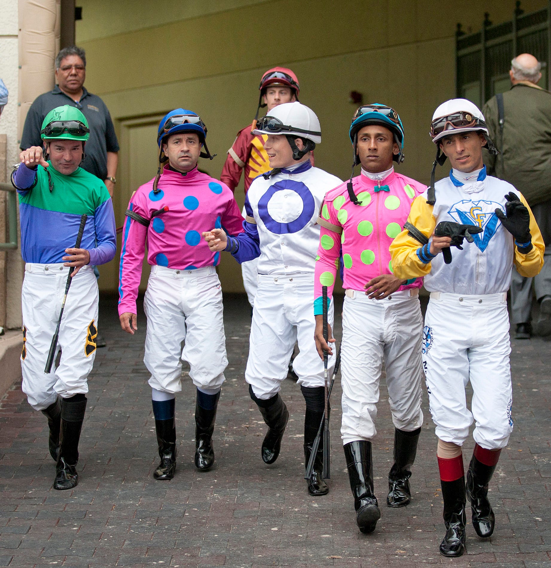 Racing silks reflect the game's many personal styles