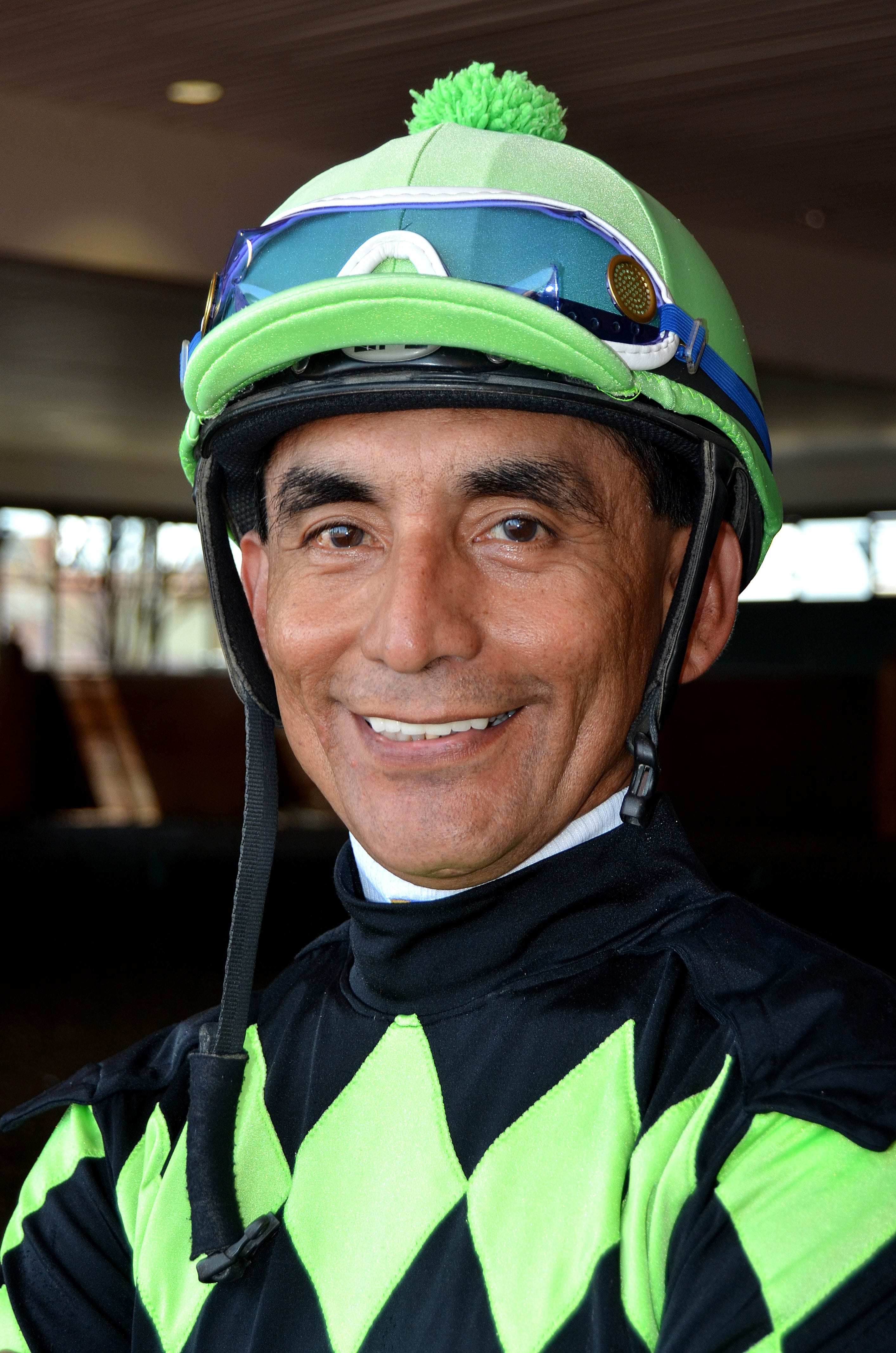 Jockey Jose Flores on life support after spill