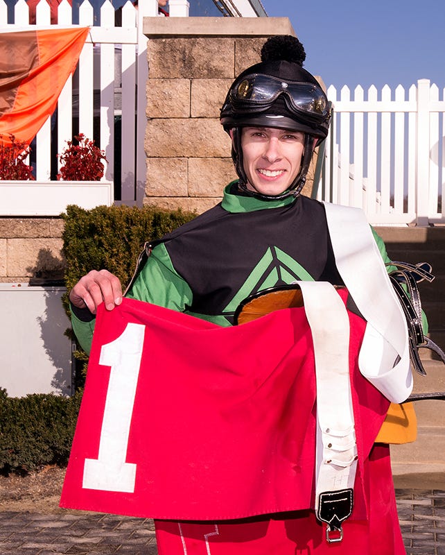 Apprentice Lane Luzzi wins first career race at Laurel
