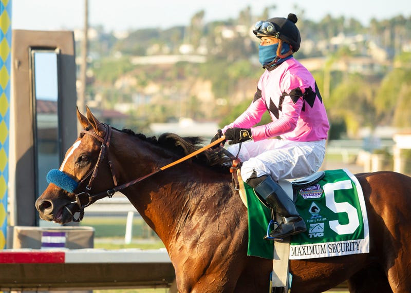 Maximum Security respondió a las expectativas en el Pacific Classic G1