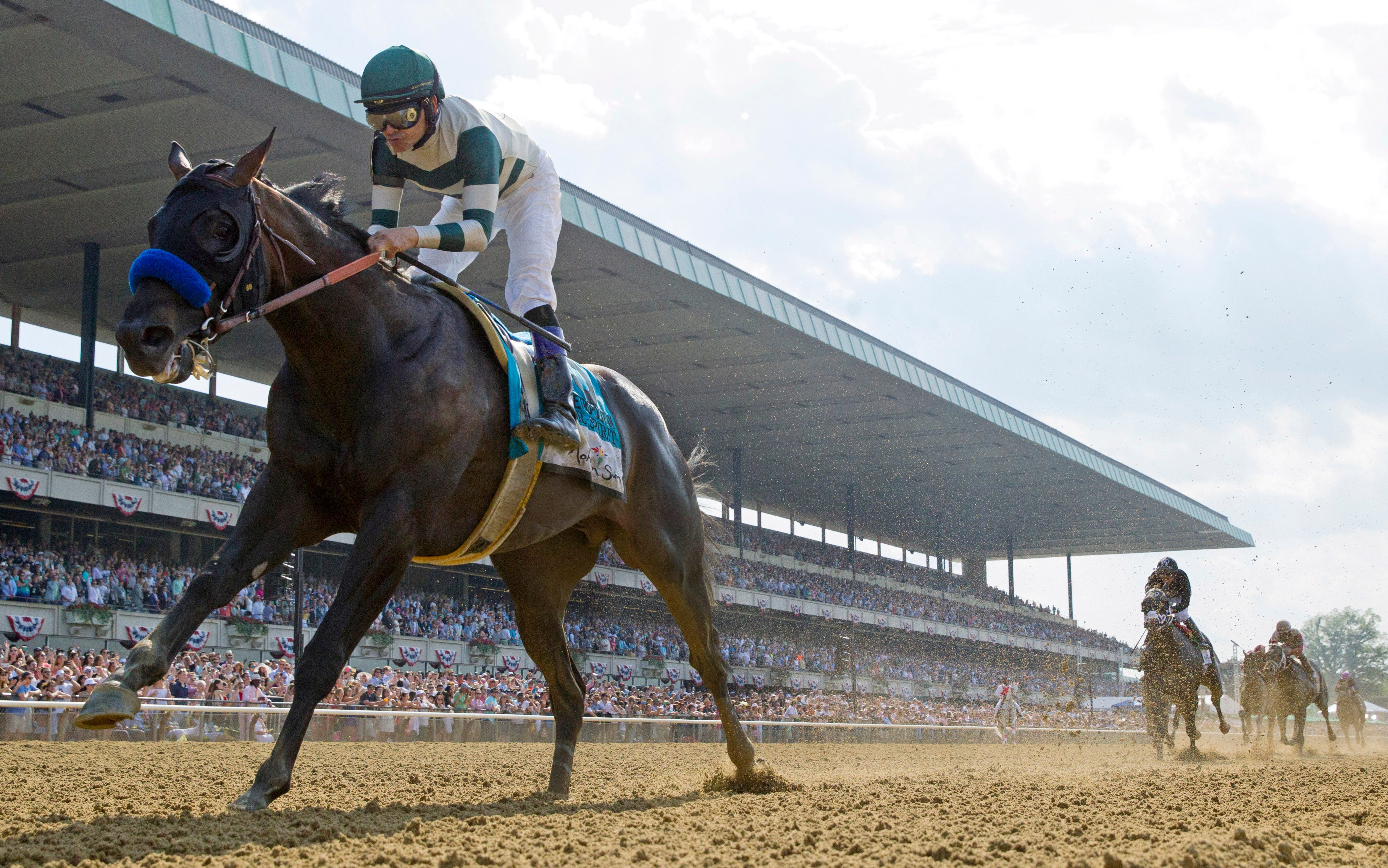 Mor Spirit wins Met Mile to cap incredible day for Baffert, Smith