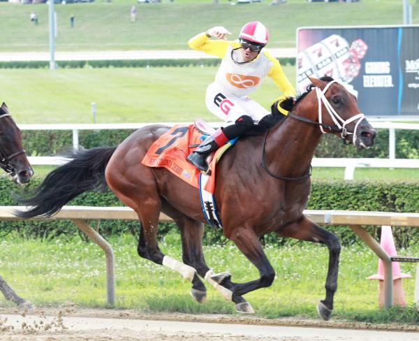 Jockey Edwin Gonzalez headed from Florida to Northern California